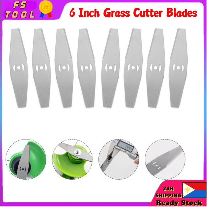 2/4/6/8/10PCS 3 Hole Alloy Blade Grass Cutter Blade 6 Inch 150mm Lawn ...