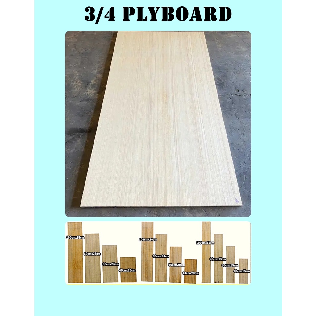 Mura Brand new 3/4=18mm Plyboard Planks Wood shelves for DIY length 40 ...