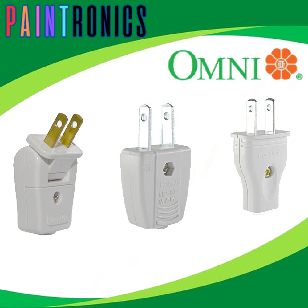 OMNI Electrical Plug 3A 250V WEP-001, WRP-002, WSP-003 | Shopee Philippines