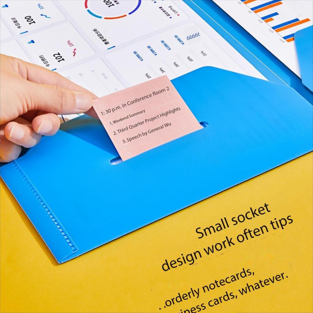 student exam paper storage folder trendy light color certificate ...