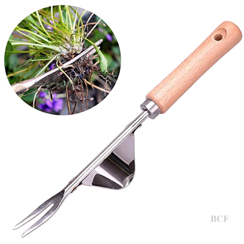 FAUSE Steel Root Extractor Wooden Hand Weeder Removal Machine Weed ...