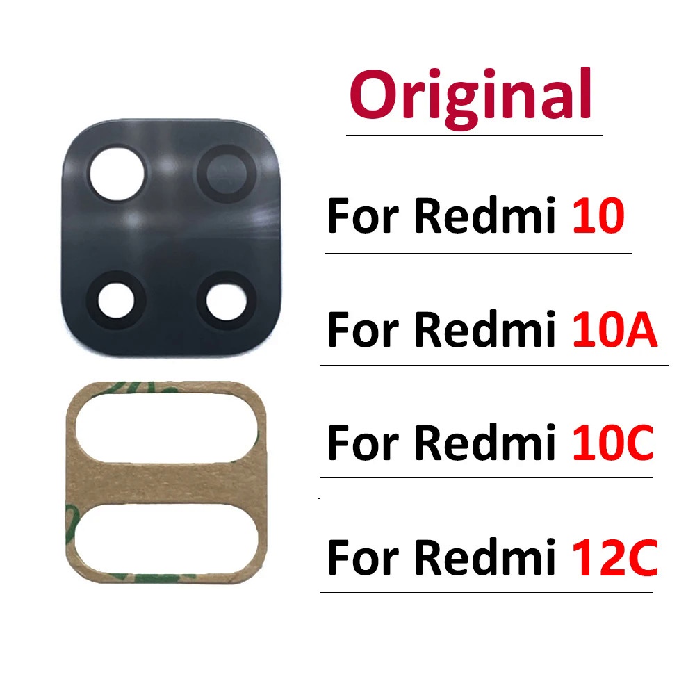Original For Redmi 10 10A 10C 12C Rear Back Camera Glass Lens With ...