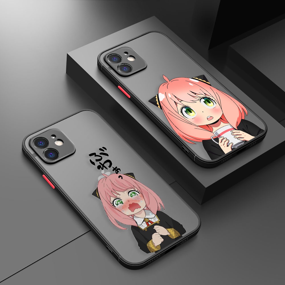 Amime Anya Spy X Family Funny Girl Matte Cell Phone Cover For Apple ...