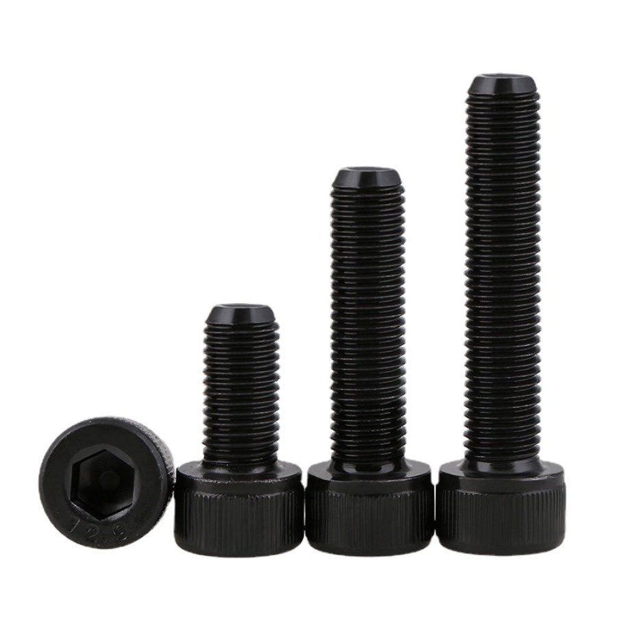 Black Cylindrical Head Screw Grade 12.9 Fine Thread Fine Thread Hexagon ...