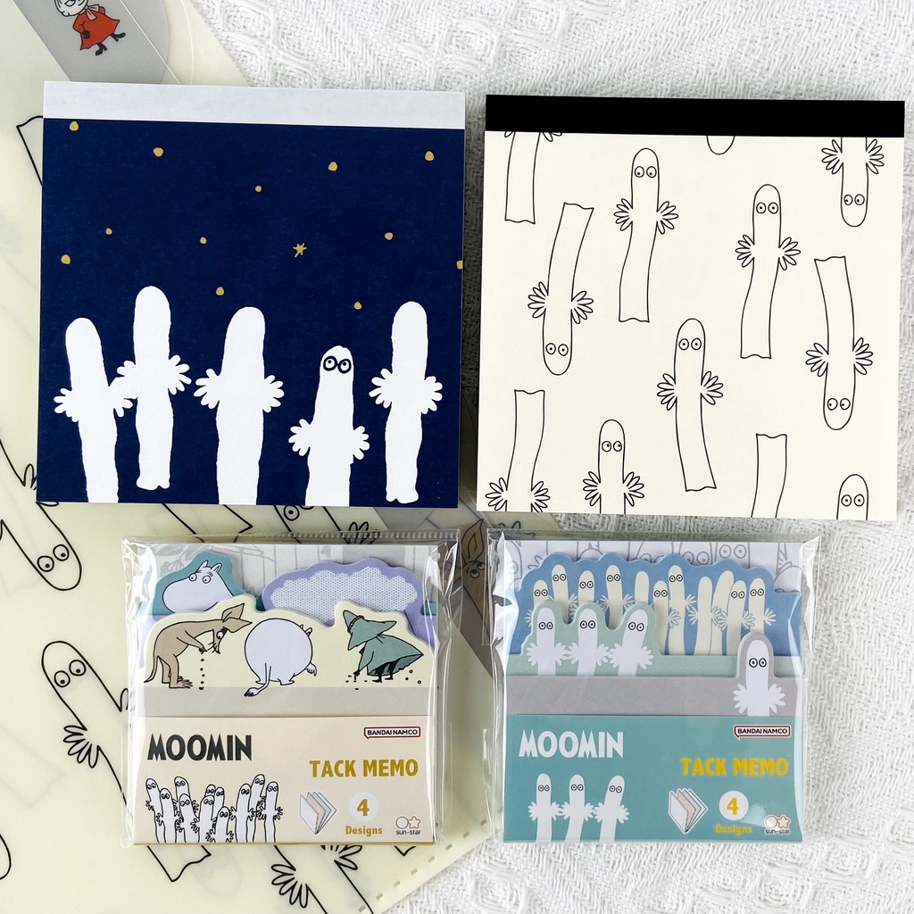 Japan sunstar Moomin Ghost Lightning Series Notes Folder Notes | Shopee ...