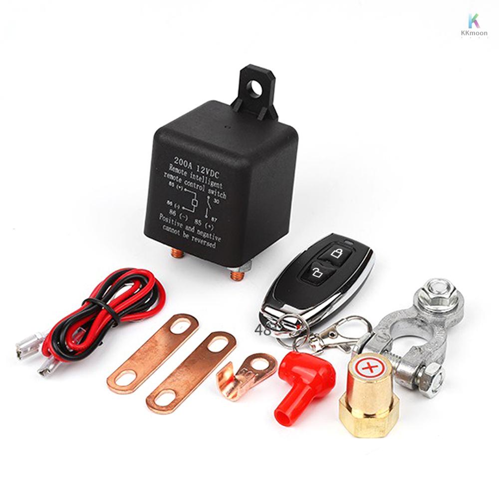 KKmoon Copper Coil Battery Remote 200 A Dual Disconnect FLP Wireless 12 ...