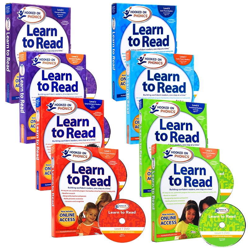 English Original Hooked on Phonics Learn to Read Children's Natural ...