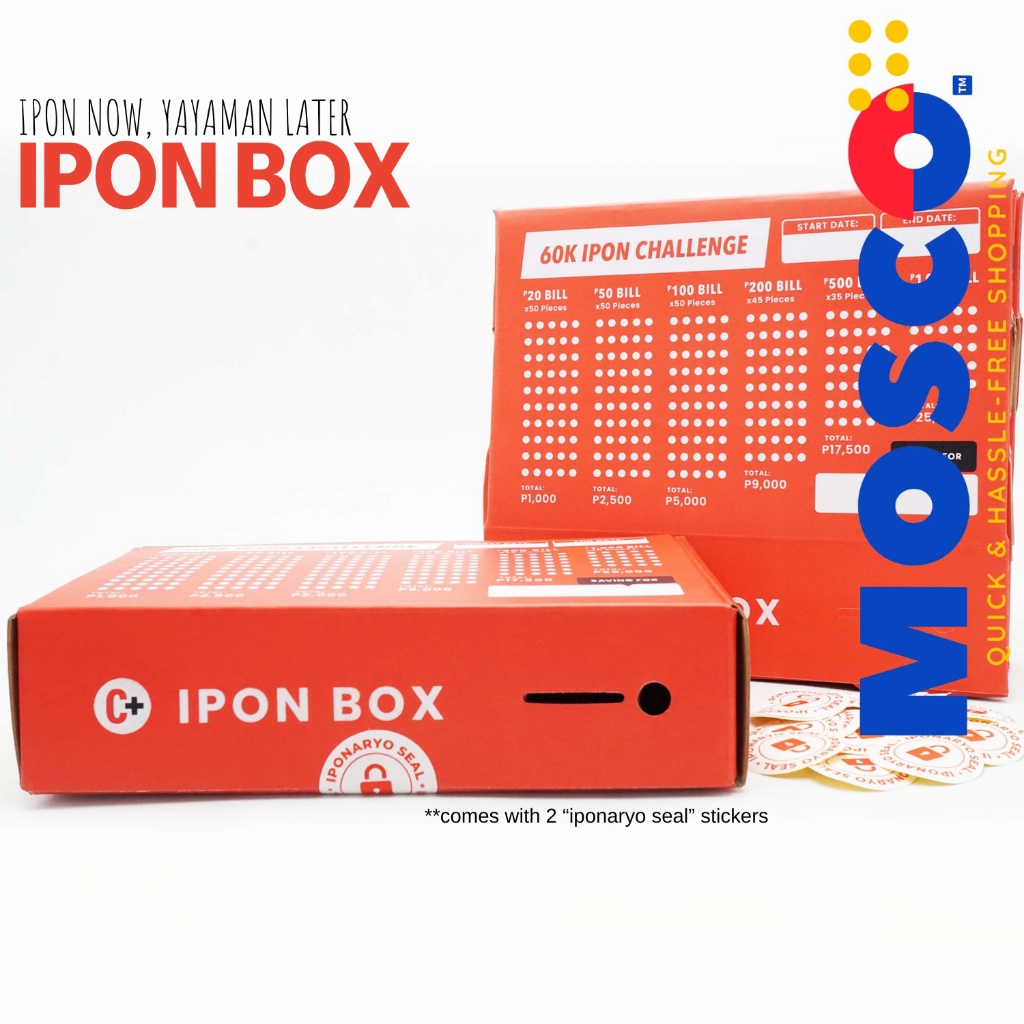 OFFICIAL Ipon box by Chinkee Tan | 60k Iponaryo Challenge | Savings Box | Shopee Philippines