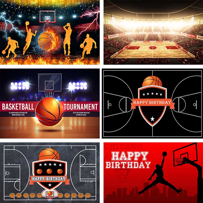 Basketball Birthday Backdrop Photography Baby Shower Kids Children Play ...