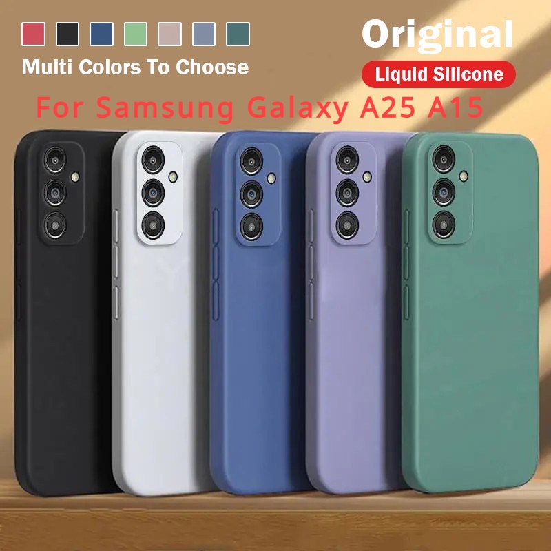 Samsung A35 A55 A25 Liquid Silicone Case For Samsung Galaxy A25 A15 A05 A05s 5G 4G 2023 Straight ...