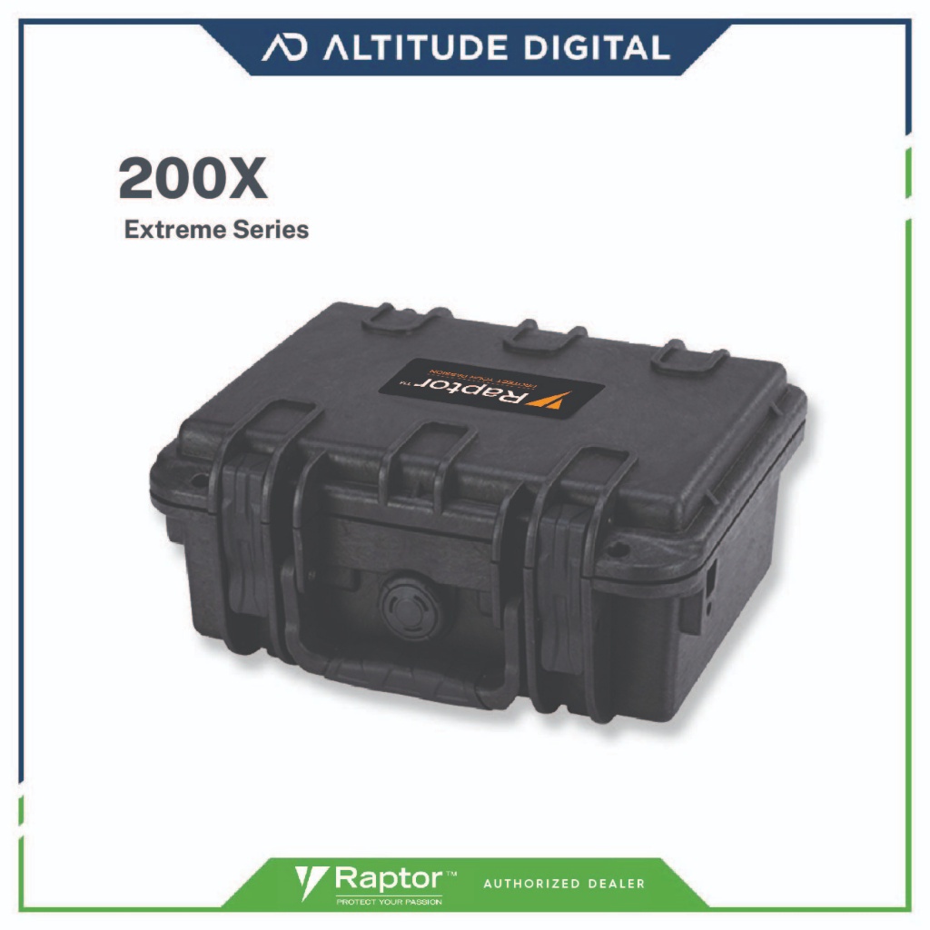 Raptor 200x Waterproof Dustproof Carry On Hard Case for Small Cameras ...