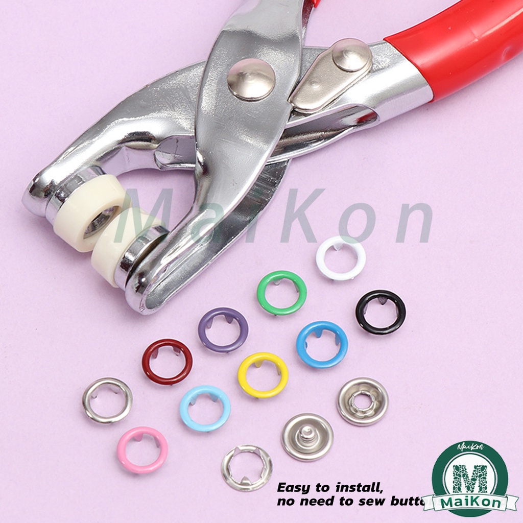 MaiKon Snap Pliers Metal Snap Buttons Fasten Fixing Tool Button Craft ...