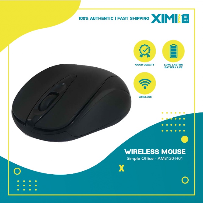 XIMI Vogue AM8130 2.4G Simple Office Wireless Mouse | Shopee Philippines
