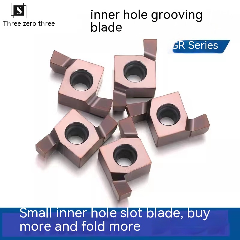 CNC small hole inner groove cutting blade 6/7/8/9GR inner hole end face ...