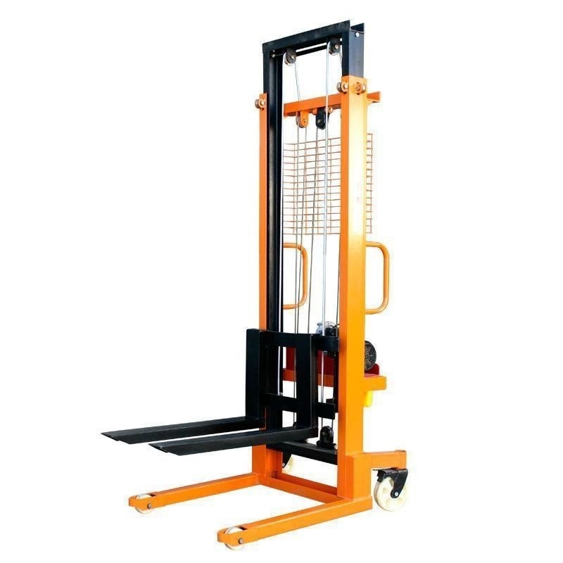 Electric forklift2Ton1T Small Manual Lifting Semi-Electric Hydraulic Truck Lifting Loading and ...