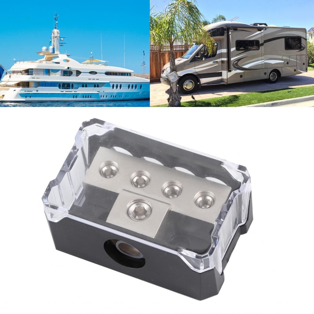 Gugushop aqxreight Power Distribution Block 1 Way in 4 Ways Out Car ...