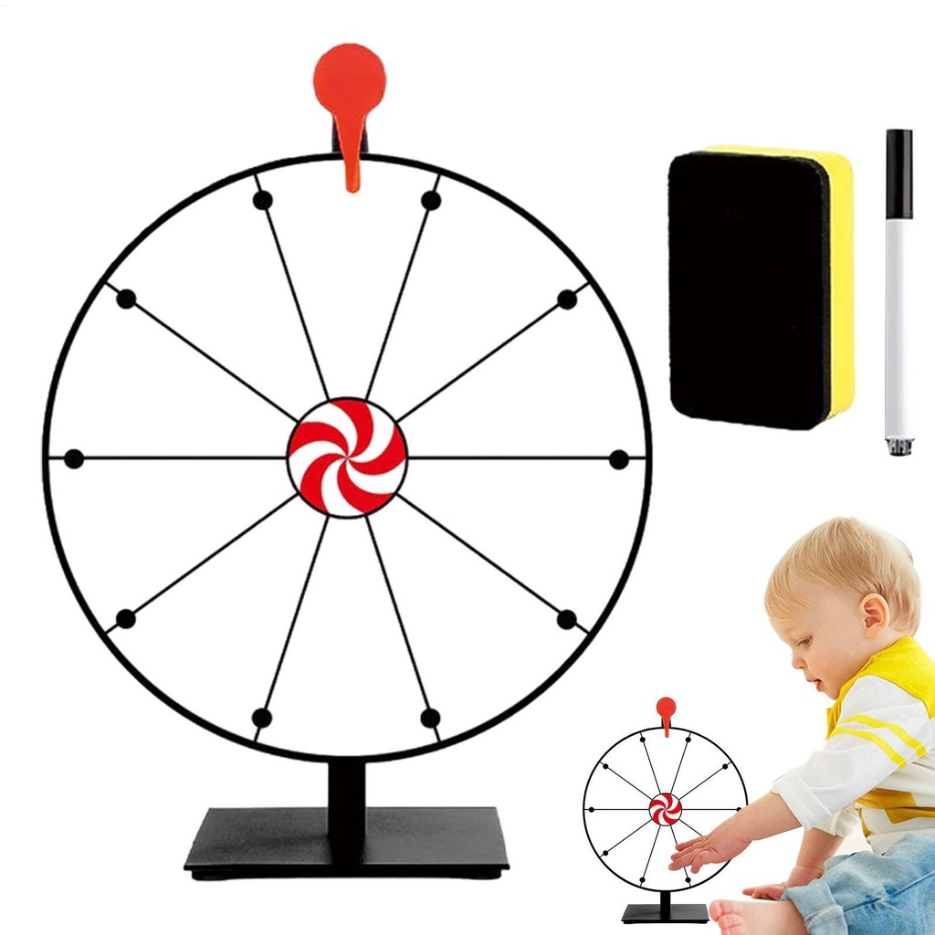 Wheel Prize Spinner Party Game White Wheel Of fortune Game Spinner with ...
