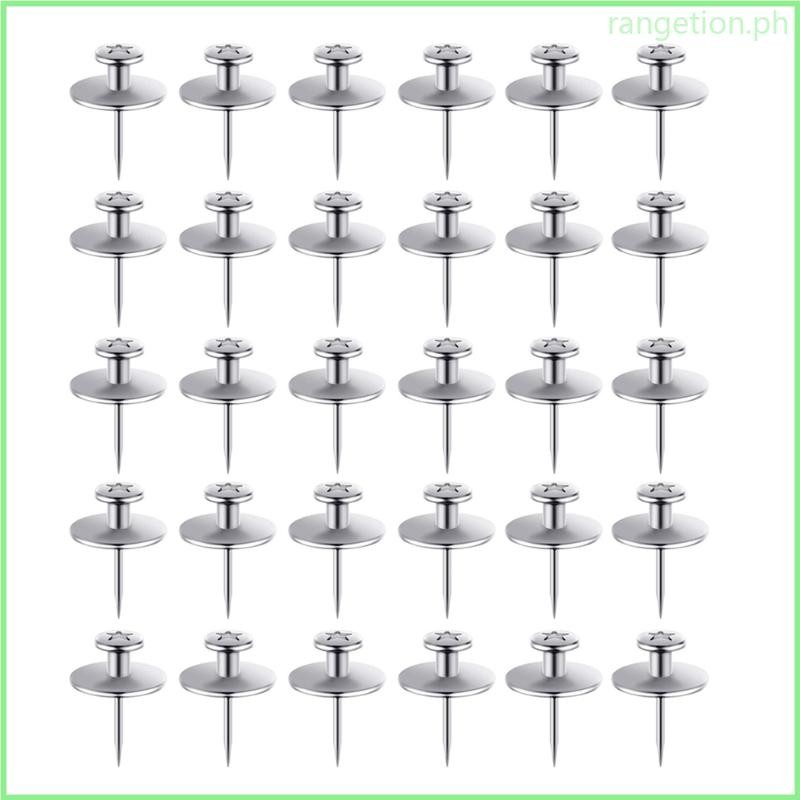 RAN 30Pcs I-shape Push Pins Metal Pushpin Map Pin for Bulletin Board ...