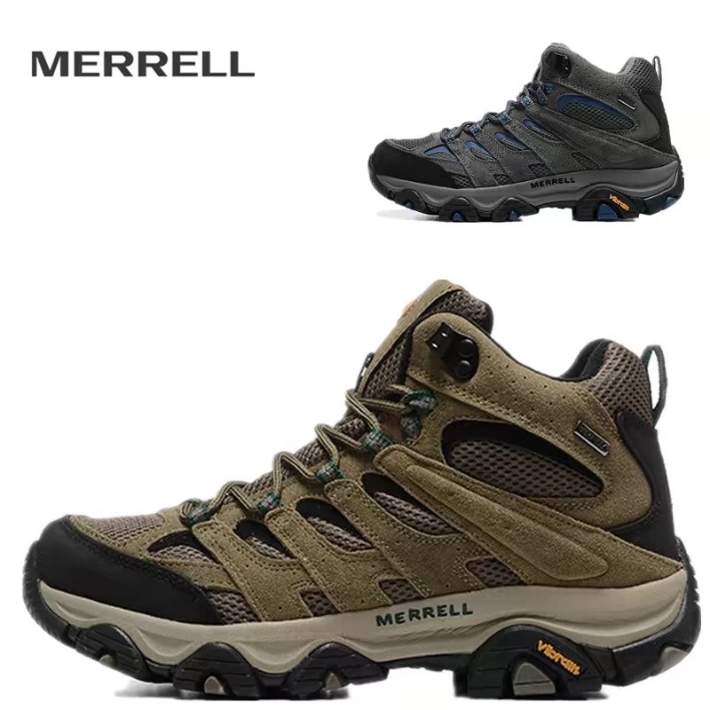 Merrell High-top Men's Sneakers Mesh Breathable Outdoor Hiking Shoes ...