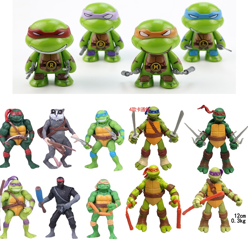 Anime Tmnt Action Figure Teenage Mutant Ninja Turtles Mini Figures ...