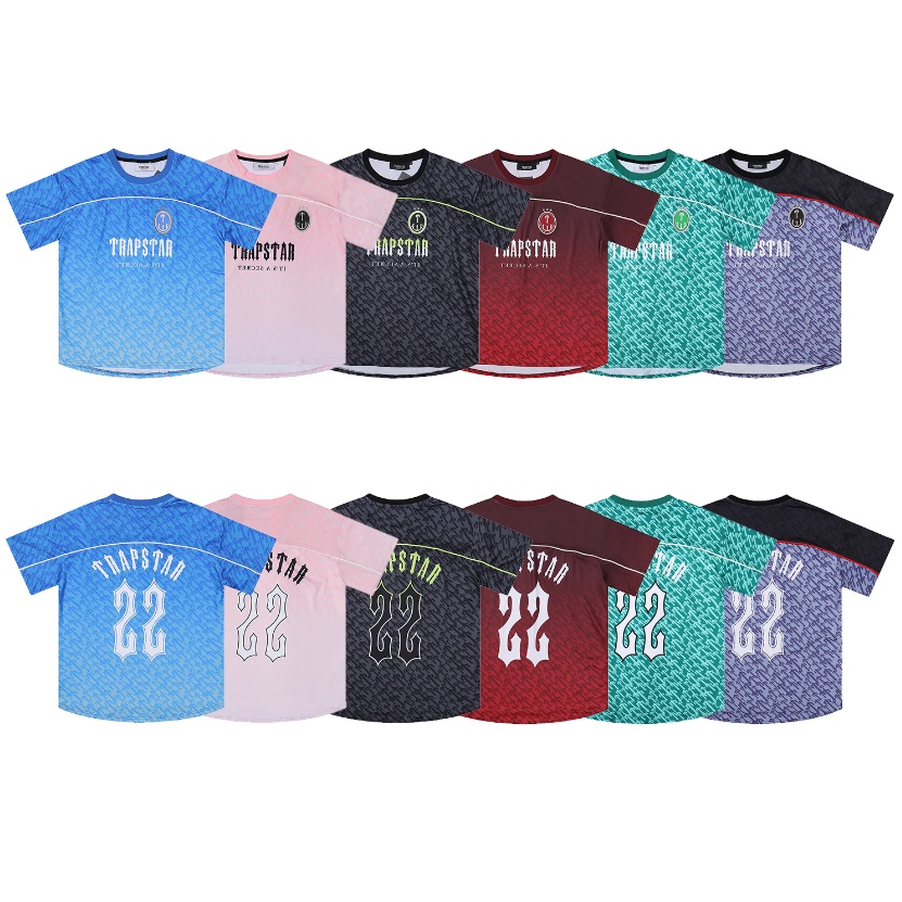 High Street Plus Size Trapstar London Monogram Football Jersey Gradient ...