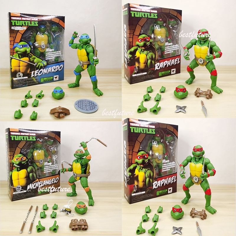 SHF Teenage Mutant Ninja Turtles Action Figure Articulado Leonardo ...
