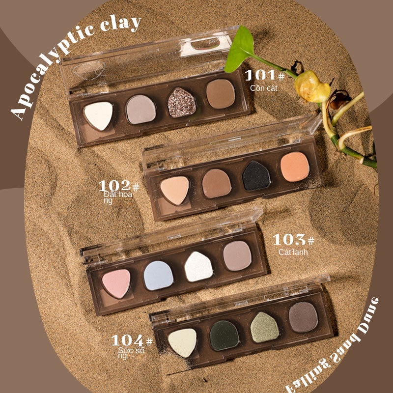 Biya 4-Cell Eyeshadow Palette With Diverse Color Palettes, Suitable For ...