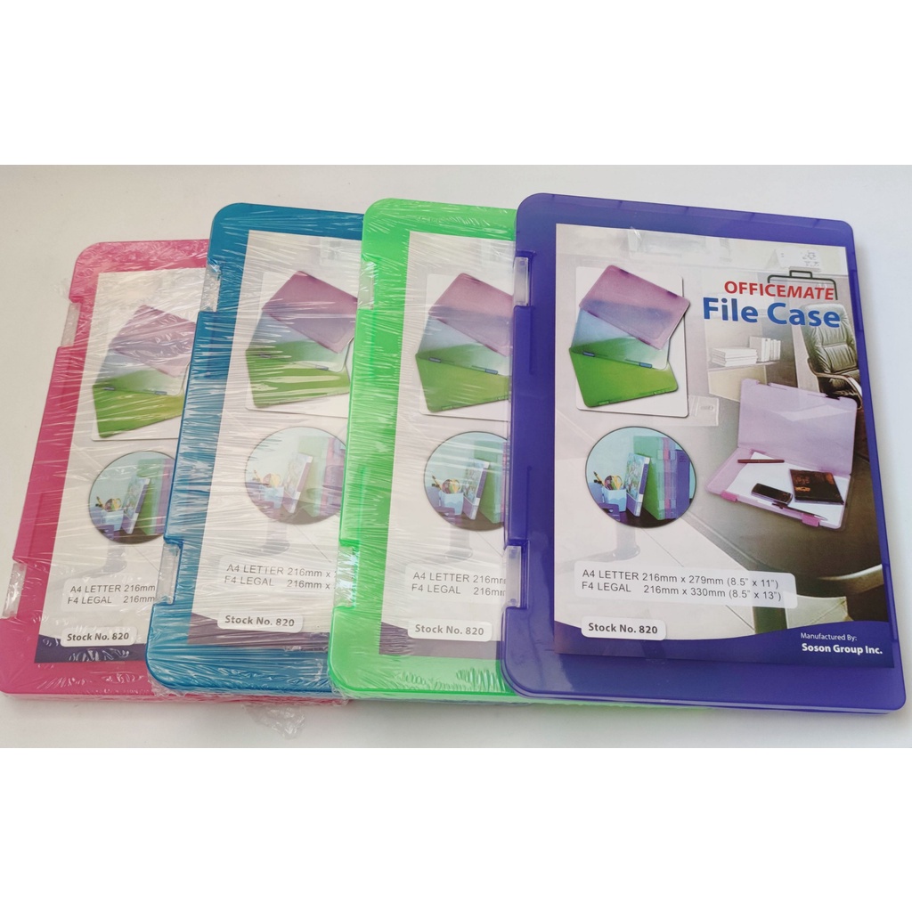 Plastic #820 Document File Case 8"x13" A4 LONG BOND YELLOW PAD Folder ...