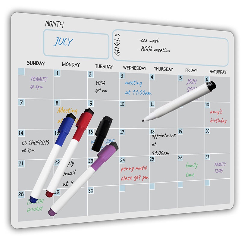 Magnetic Calendar A3 Erasable Month Planner Magnetic Calendar ...