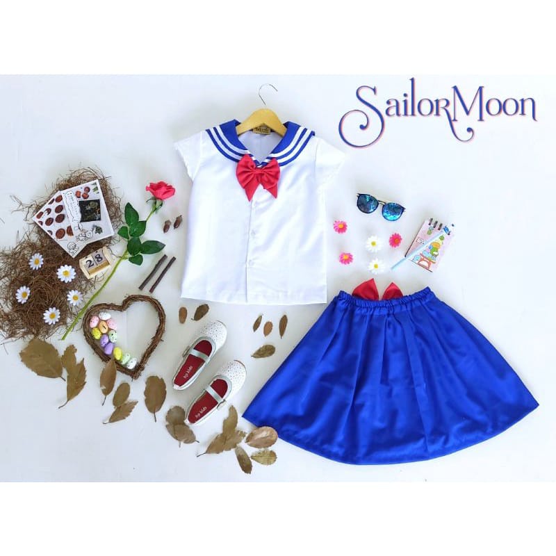 5.5 Sailor Moon Costume Cosplay Wibu Japanese Anime Kindergarten School ...