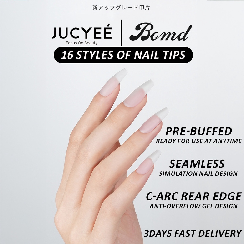 BOMD 360pcs Soft Gel Tips Aisi False Tips Nail Extension Tool | Shopee ...