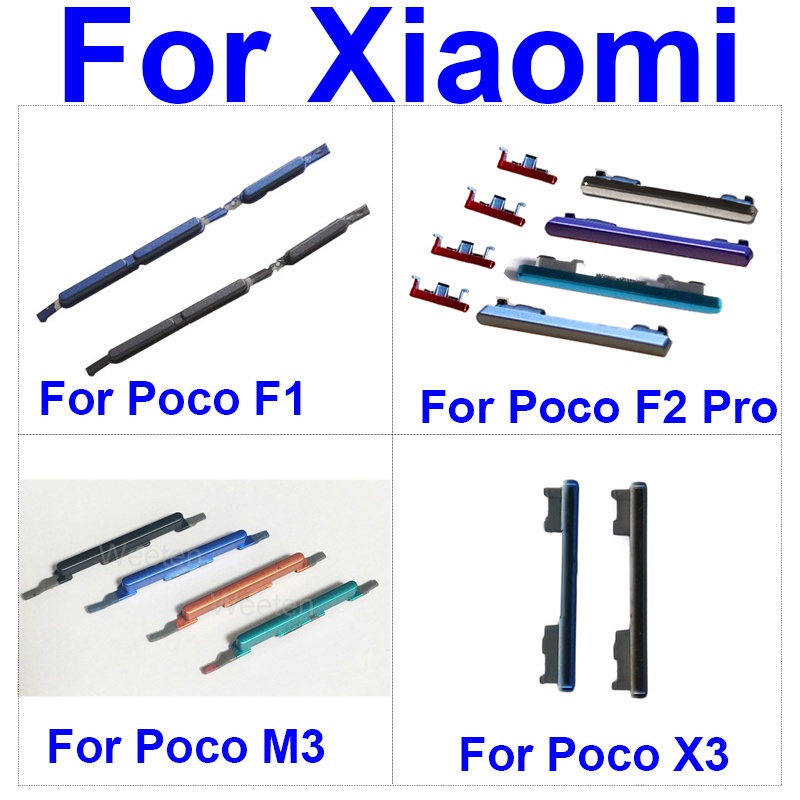 Power On/Off Side Button For Xiaomi Poco F1 F2 F3 M3 X3 Volume Audio ...