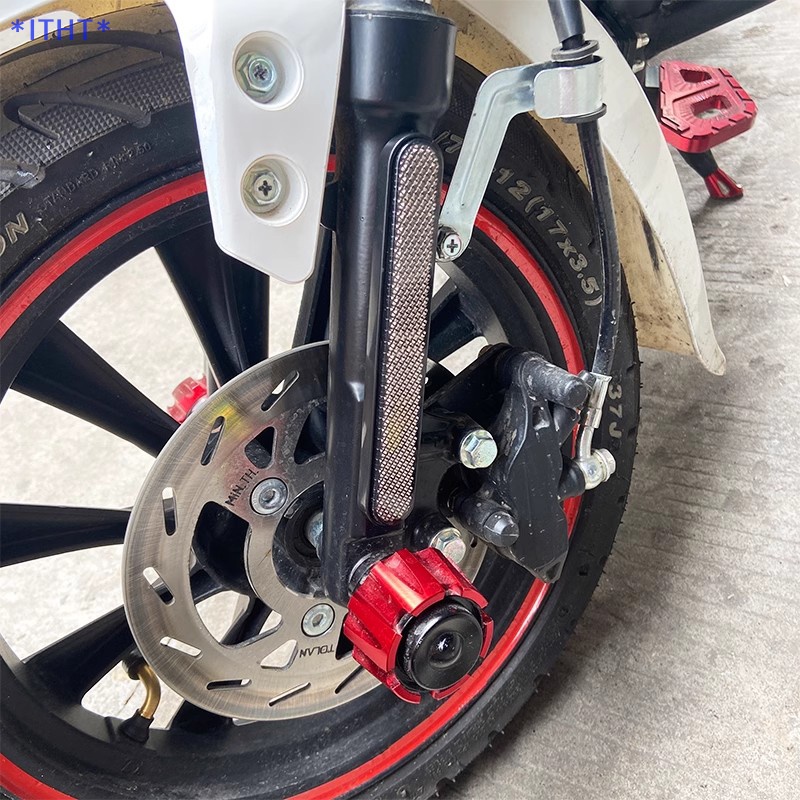 ITHT> Motorcycle Front Fork Reflector Sticker Lower Legs Slider Safety ...