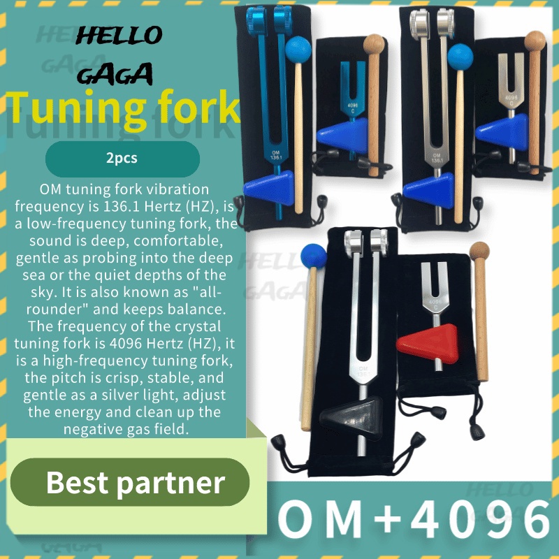 Healing CP tuning fork group 2 blue tuning forks OM136.1 and 4096C ...