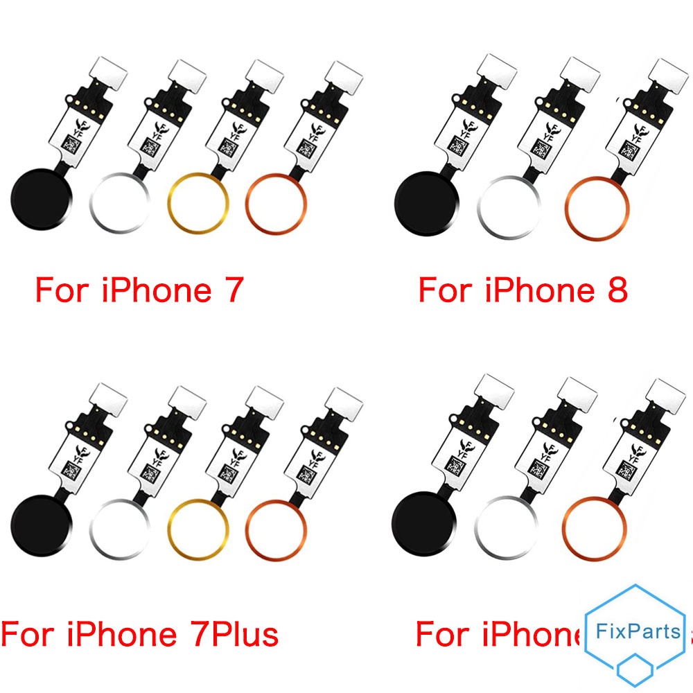 YF Home Button Key With Back Function Flex Cable For iPhone 7 7P 8 Plus ...