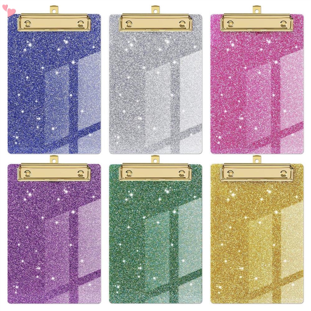 15*10cm Colored Acrylic Clipboards Glitter Clipboard Bling Cute ...