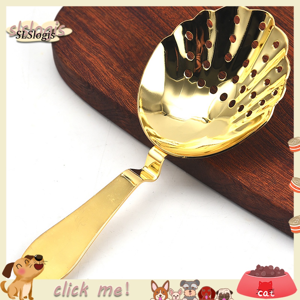SGW_ Ice Strainer Creative Shell Shaped Smooth Edge Spoon Strainer ...