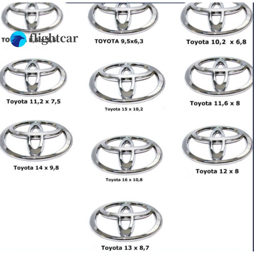 flightcar Toyota CHROME Car Logo Emblems | Shopee Philippines