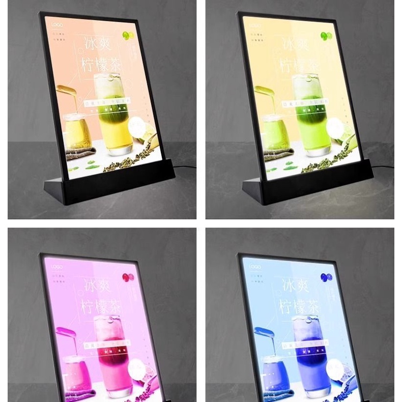 Luminous Menu Display Card Snack Milk Tea Meal Card a Price List ...