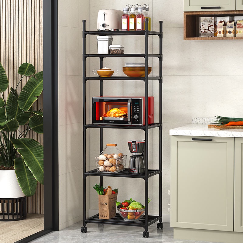 Kitchen Floor Multi-Layer Storage Rack Household Multi-Functional ...
