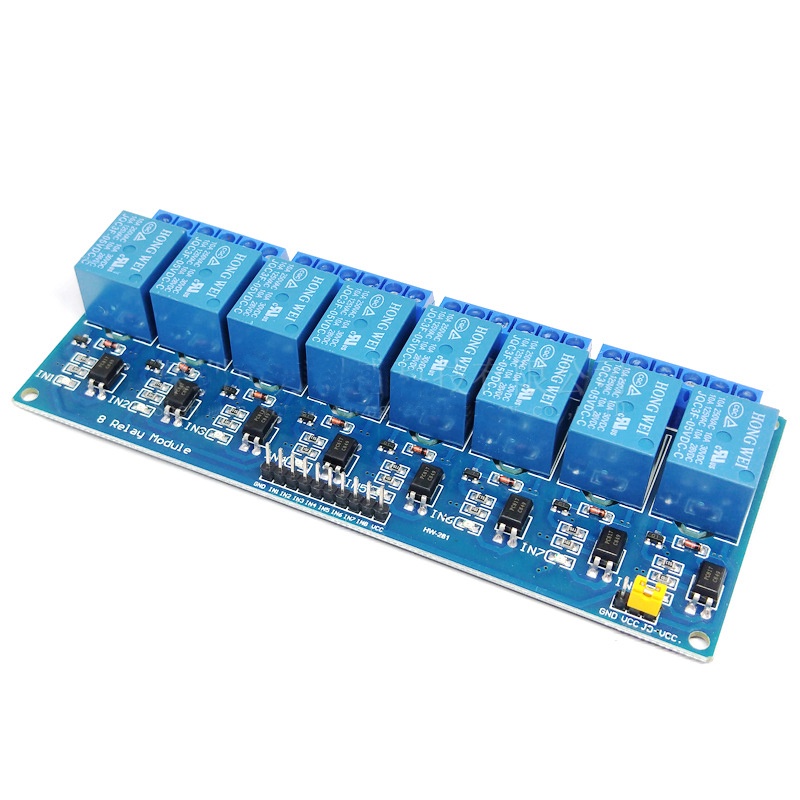 8 Channel Relay Module 5V with Optocoupler Isolation Support AVR/51/PIC Microcontroller PLC ...