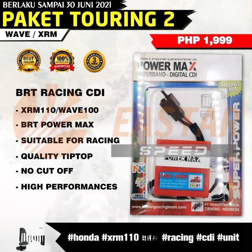 CDI Unit Racing for XRM 110 / Wave 100 / C100 (5 Pins) | Shopee Philippines
