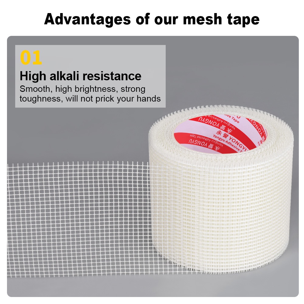 Anti-crack Self-adhesive Fiberglass Mesh Tape Adhesive Cover Plaster ...