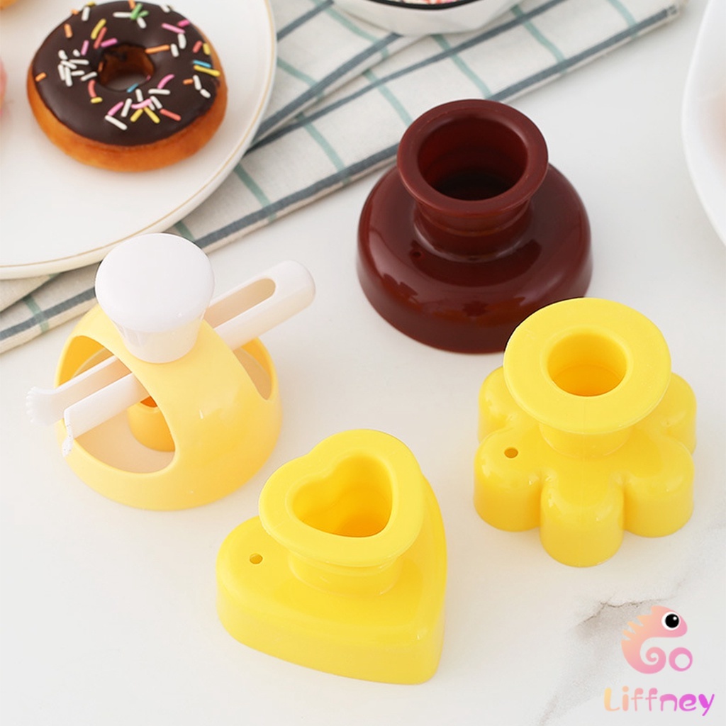 LFN DIY Donut Cutters Set Cookie Cutter Round for Baking Donut Mould ...