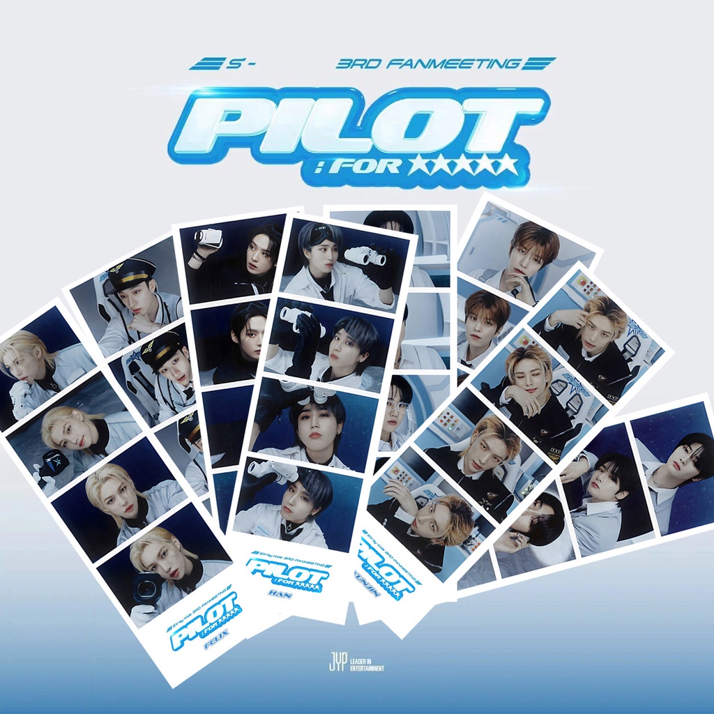 8pcs/set STRAY KIDS 3RO FANMEETING PILOT FOR 5-STAR SEASON'S GREETINGS ...