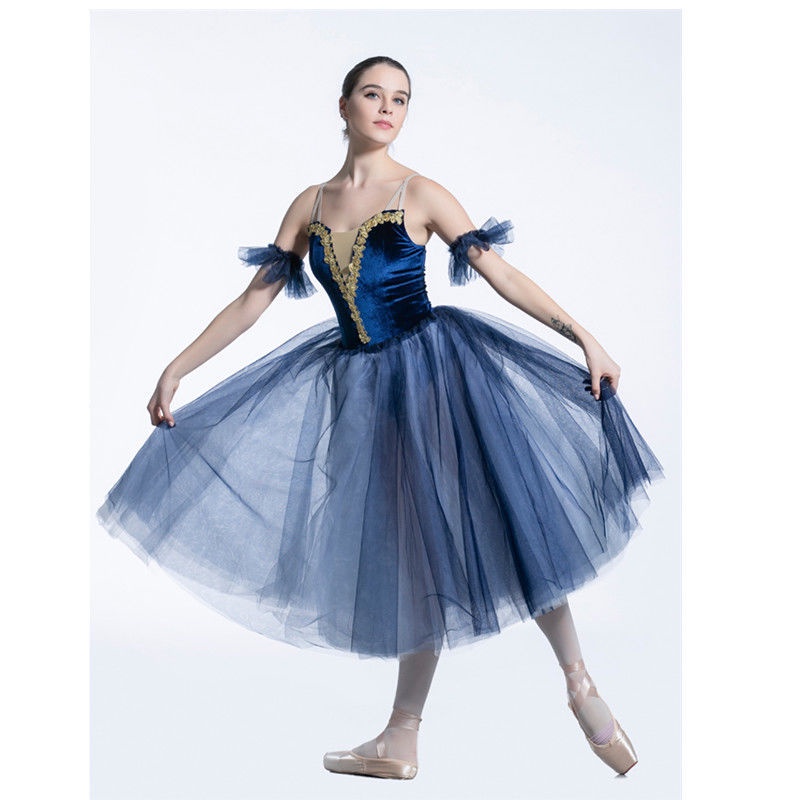 Royal Blue Classical Dance Ballet Dress Ladies Modern Dance Ballet ...