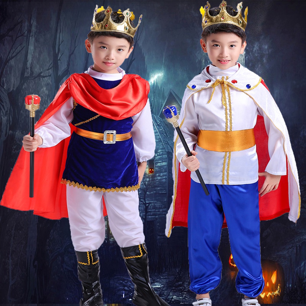 [COD] Child King Costume 7Pcs United Nation Rome Prince Costume Red ...