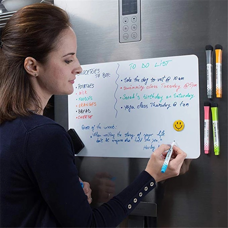Fridge Magnet Whiteboard Set, A3 A4 A5 Magnetic Refrigerator Sticker ...