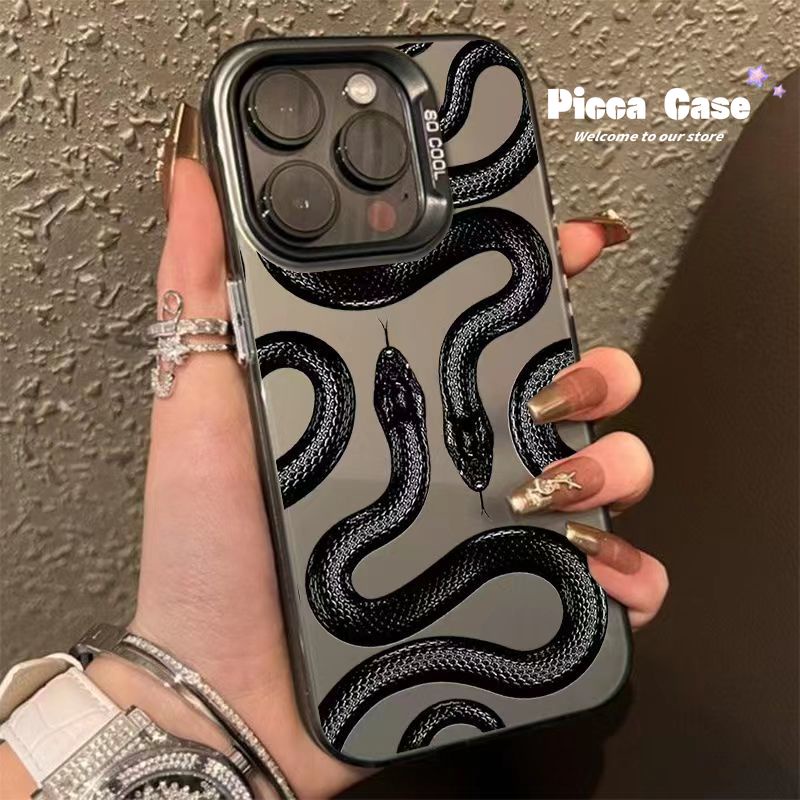Creative Snake Pattern Casing Compatible for IPhone 11 XR 13 7Plus 15 ...
