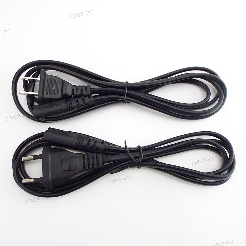 2-Prong Pin Lead Wire Connecter Power Supply Cable Plug Electrical ...